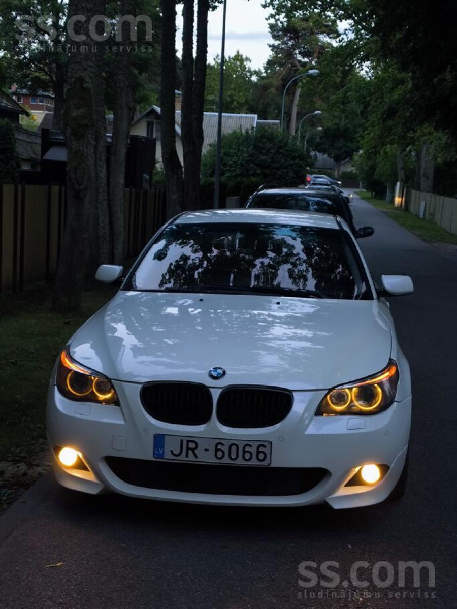 White BMW 525 2006 in Riga, with an engine capacity of 2.50 L and mileage of 370 thousand km for 7350 €, photo 10 on AUTOMOTO.COM.LV