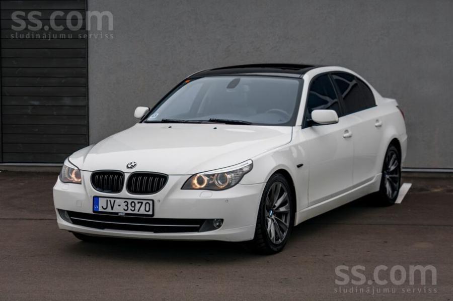 White BMW 525 2007 in Riga, with an engine capacity of 2.50 L and mileage of 0 thousand km for 5000 €, photo 1 on AUTOMOTO.COM.LV