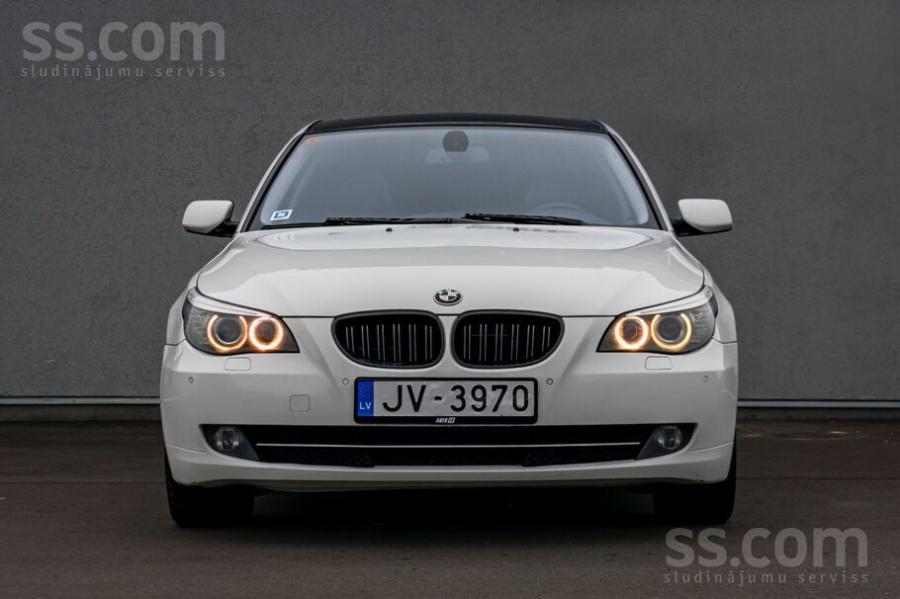 White BMW 525 2007 in Riga, with an engine capacity of 2.50 L and mileage of 0 thousand km for 5000 €, photo 2 on AUTOMOTO.COM.LV