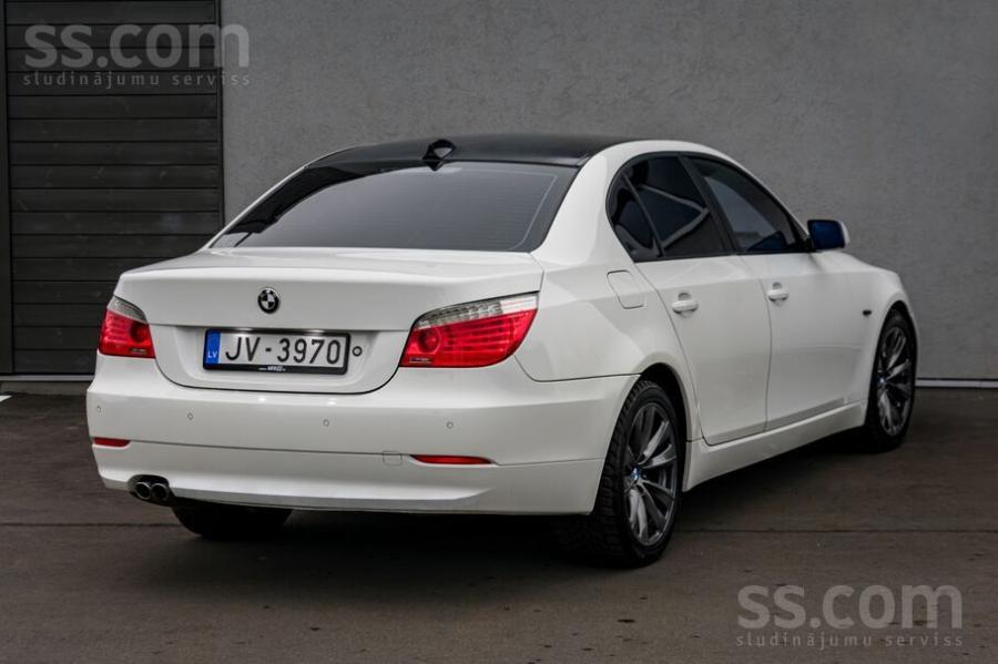 White BMW 525 2007 in Riga, with an engine capacity of 2.50 L and mileage of 0 thousand km for 5000 €, photo 4 on AUTOMOTO.COM.LV