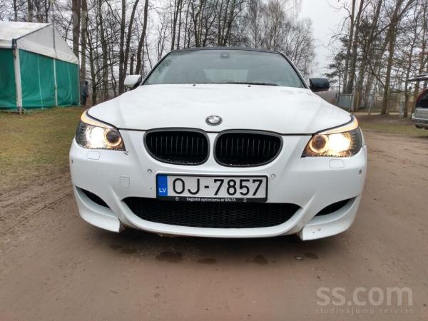 White BMW 525 2007 in Riga, with an engine capacity of 3.00 L and mileage of 294 thousand km for 5200 €, photo 3 on AUTOMOTO.COM.LV