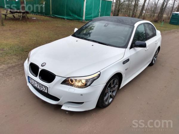 White BMW 525 2007 in Riga, with an engine capacity of 3.00 L and mileage of 294 thousand km for 5200 €, photo 5 on AUTOMOTO.COM.LV