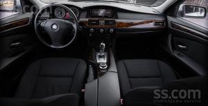 White BMW 525 2007 in Jelgava, with an engine capacity of 2.50 L and mileage of 24 thousand km for 11922 €, photo 6 on AUTOMOTO.COM.LV