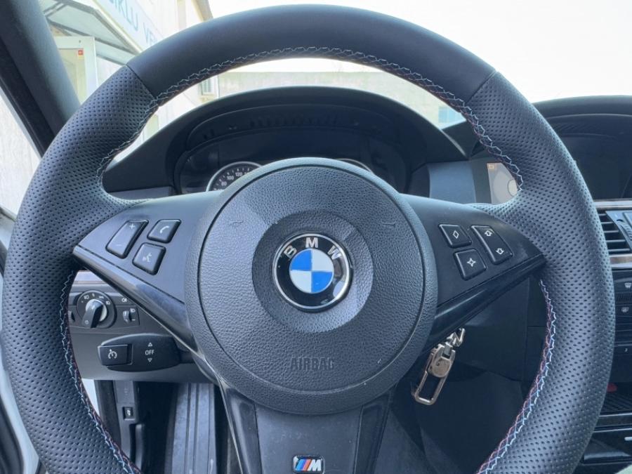 White BMW 525 2007 in Riga, with an engine capacity of 3.00 L and mileage of 246 thousand km for 7450 €, photo 12 on AUTOMOTO.COM.LV