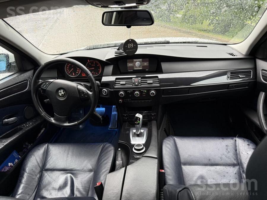 White BMW 525 2007 in Riga, with an engine capacity of 3.00 L and mileage of 320 thousand km for 4999 €, photo 8 on AUTOMOTO.COM.LV