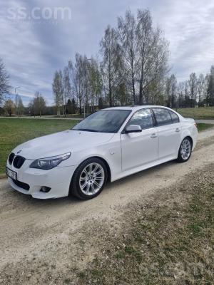 White BMW 525 2009 in Jekabpils, with an engine capacity of 3.00 L and mileage of 408 thousand km for 7490 €, photo  on AUTOMOTO.COM.LV