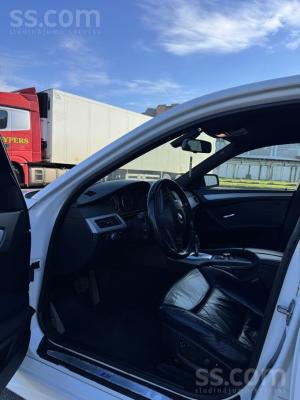 White BMW 525 2009 in Riga, with an engine capacity of 3.00 L and mileage of 392 thousand km for 8200 €, photo 8 on AUTOMOTO.COM.LV