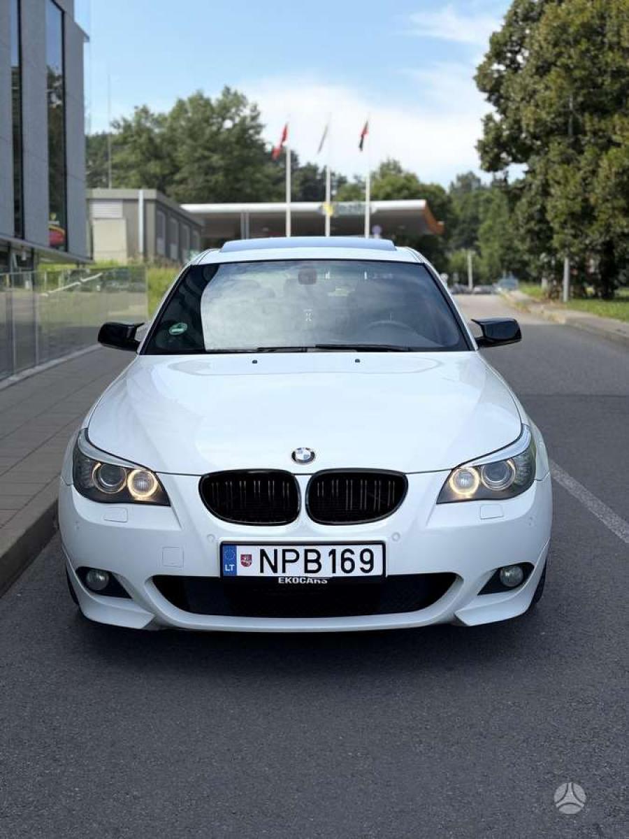 White BMW 525 2009 in Vilnius, with an engine capacity of 2.99 L and mileage of 380 thousand km for 6600 €, photo 3 on AUTOMOTO.COM.LV