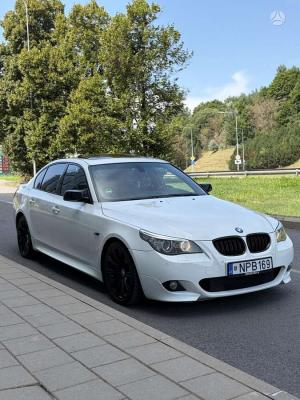 White BMW 525 2009 in Vilnius, with an engine capacity of 2.99 L and mileage of 380 thousand km for 6600 €, photo 4 on AUTOMOTO.COM.LV