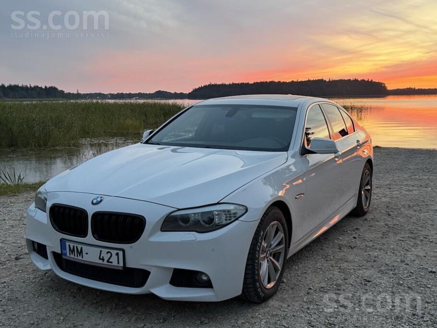 White BMW 525 2010 in Jelgava, with an engine capacity of 3.00 L and mileage of 340 thousand km for 8800 €, photo 3 on AUTOMOTO.COM.LV