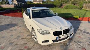 White BMW 525 2010 in Jelgava, with an engine capacity of 3.00 L and mileage of 340 thousand km for 8800 €, photo 10 on AUTOMOTO.COM.LV