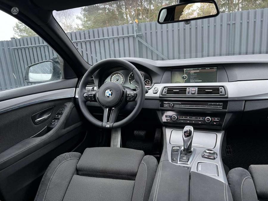 White BMW 525 2013 in Vilnius, with an engine capacity of 2.00 L and mileage of 361 thousand km for 9200 €, photo 13 on AUTOMOTO.COM.LV