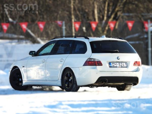 White BMW 525 2005 in Riga, with an engine capacity of 2.50 L and mileage of 321 thousand km for 5300 €, photo 5 on AUTOMOTO.COM.LV