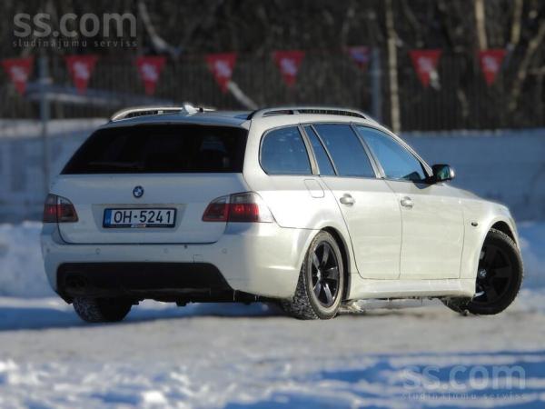 White BMW 525 2005 in Riga, with an engine capacity of 2.50 L and mileage of 321 thousand km for 5300 €, photo 7 on AUTOMOTO.COM.LV