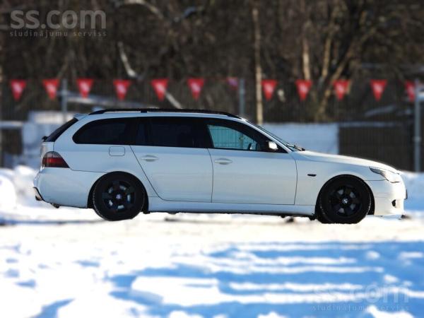 White BMW 525 2005 in Riga, with an engine capacity of 2.50 L and mileage of 321 thousand km for 5300 €, photo 8 on AUTOMOTO.COM.LV