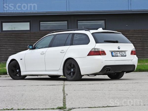 White BMW 525 2005 in Riga, with an engine capacity of 2.50 L and mileage of 321 thousand km for 5300 €, photo 5 on AUTOMOTO.COM.LV