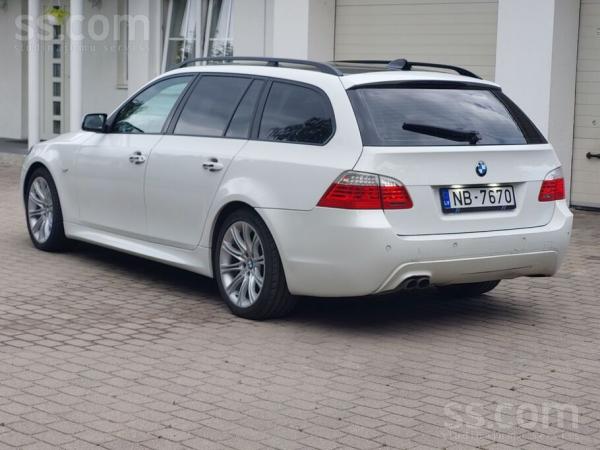 White BMW 525 2008 in Ogre, with an engine capacity of 3.00 L and mileage of 290 thousand km for 5200 €, photo 3 on AUTOMOTO.COM.LV