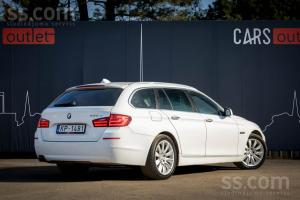 White BMW 525 2011 in Riga, with an engine capacity of 3.00 L and mileage of 341 thousand km for 8990 €, photo 8 on AUTOMOTO.COM.LV