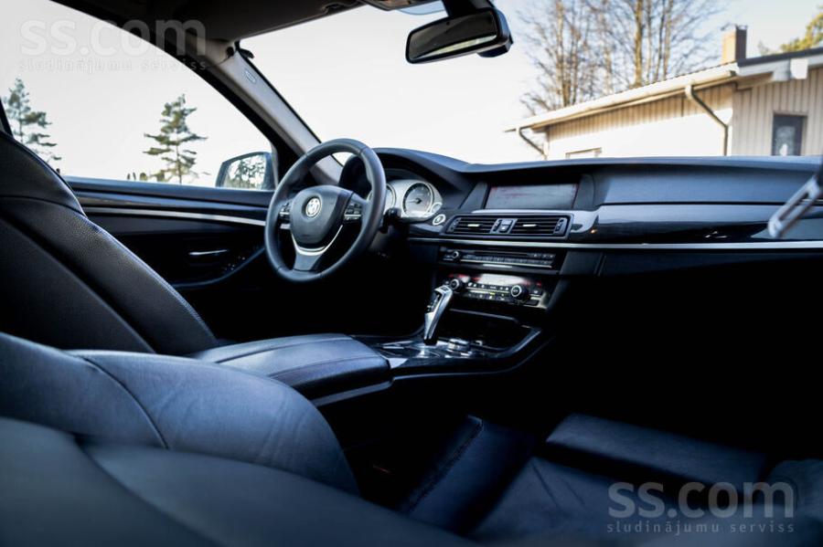 White BMW 525 2011 in Riga, with an engine capacity of 3.00 L and mileage of 341 thousand km for 8990 €, photo 12 on AUTOMOTO.COM.LV