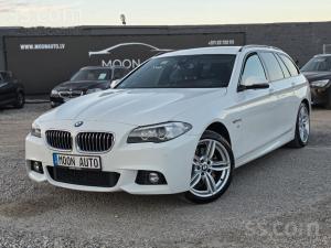White BMW 525 2013 in Liepaja, with an engine capacity of 2.00 L and mileage of 235 thousand km for 11995 €, photo 1 on AUTOMOTO.COM.LV
