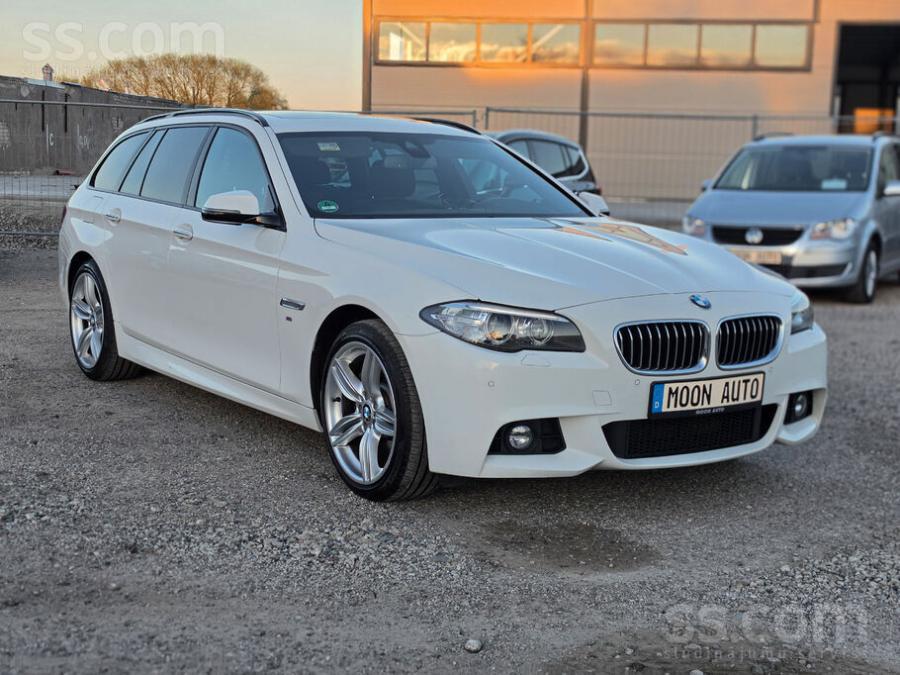 White BMW 525 2013 in Liepaja, with an engine capacity of 2.00 L and mileage of 235 thousand km for 11995 €, photo 5 on AUTOMOTO.COM.LV