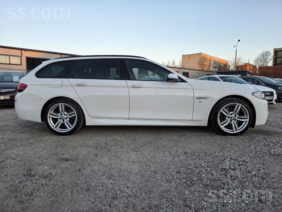 White BMW 525 2013 in Liepaja, with an engine capacity of 2.00 L and mileage of 235 thousand km for 11995 €, photo 6 on AUTOMOTO.COM.LV
