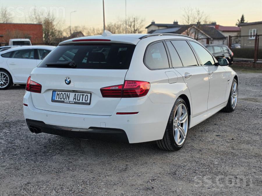 White BMW 525 2013 in Liepaja, with an engine capacity of 2.00 L and mileage of 235 thousand km for 11995 €, photo 7 on AUTOMOTO.COM.LV