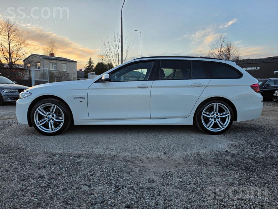 White BMW 525 2013 in Liepaja, with an engine capacity of 2.00 L and mileage of 235 thousand km for 11995 €, photo 10 on AUTOMOTO.COM.LV