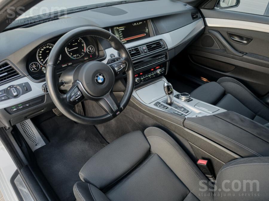 White BMW 525 2013 in Liepaja, with an engine capacity of 2.00 L and mileage of 235 thousand km for 11995 €, photo 12 on AUTOMOTO.COM.LV