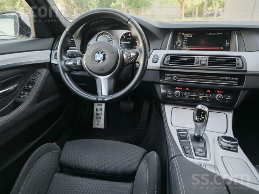 White BMW 525 2013 in Liepaja, with an engine capacity of 2.00 L and mileage of 235 thousand km for 11995 €, photo 14 on AUTOMOTO.COM.LV