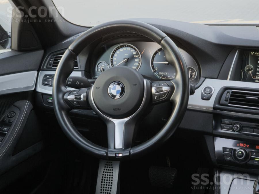 White BMW 525 2013 in Liepaja, with an engine capacity of 2.00 L and mileage of 235 thousand km for 11995 €, photo 15 on AUTOMOTO.COM.LV