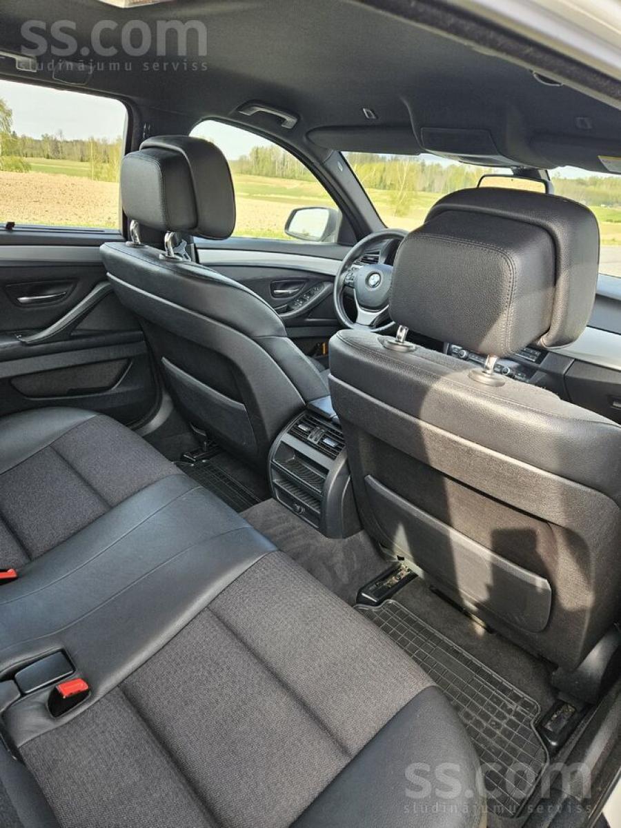 White BMW 525 2013 in Riga, with an engine capacity of 2.00 L and mileage of 361 thousand km for 9500 €, photo 7 on AUTOMOTO.COM.LV