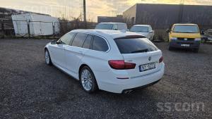 White BMW 525 2014 in Riga, with an engine capacity of 2.00 L and mileage of 261 thousand km for 10490 €, photo 7 on AUTOMOTO.COM.LV