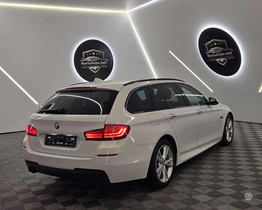 White BMW 525 2014 in Marijampole, with an engine capacity of 2.00 L and mileage of 286 thousand km for 12750 €, photo 4 on AUTOMOTO.COM.LV