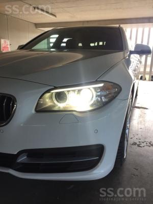 White BMW 525 2014 in Riga, with an engine capacity of 2.00 L and mileage of 292 thousand km for 8900 €, photo 2 on AUTOMOTO.COM.LV