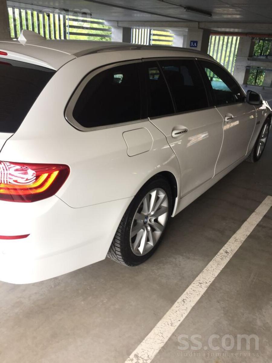 White BMW 525 2014 in Riga, with an engine capacity of 2.00 L and mileage of 292 thousand km for 8900 €, photo 3 on AUTOMOTO.COM.LV