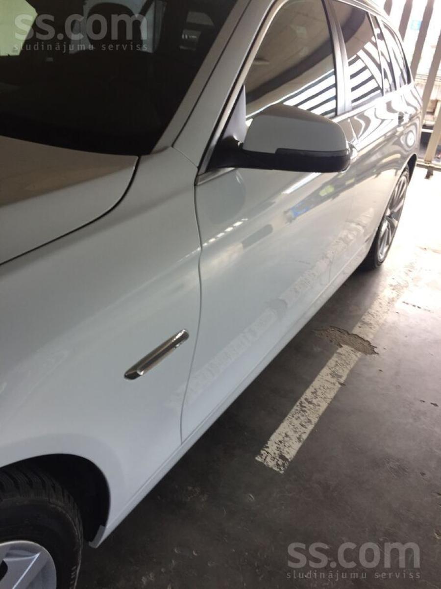 White BMW 525 2014 in Riga, with an engine capacity of 2.00 L and mileage of 292 thousand km for 8900 €, photo 8 on AUTOMOTO.COM.LV