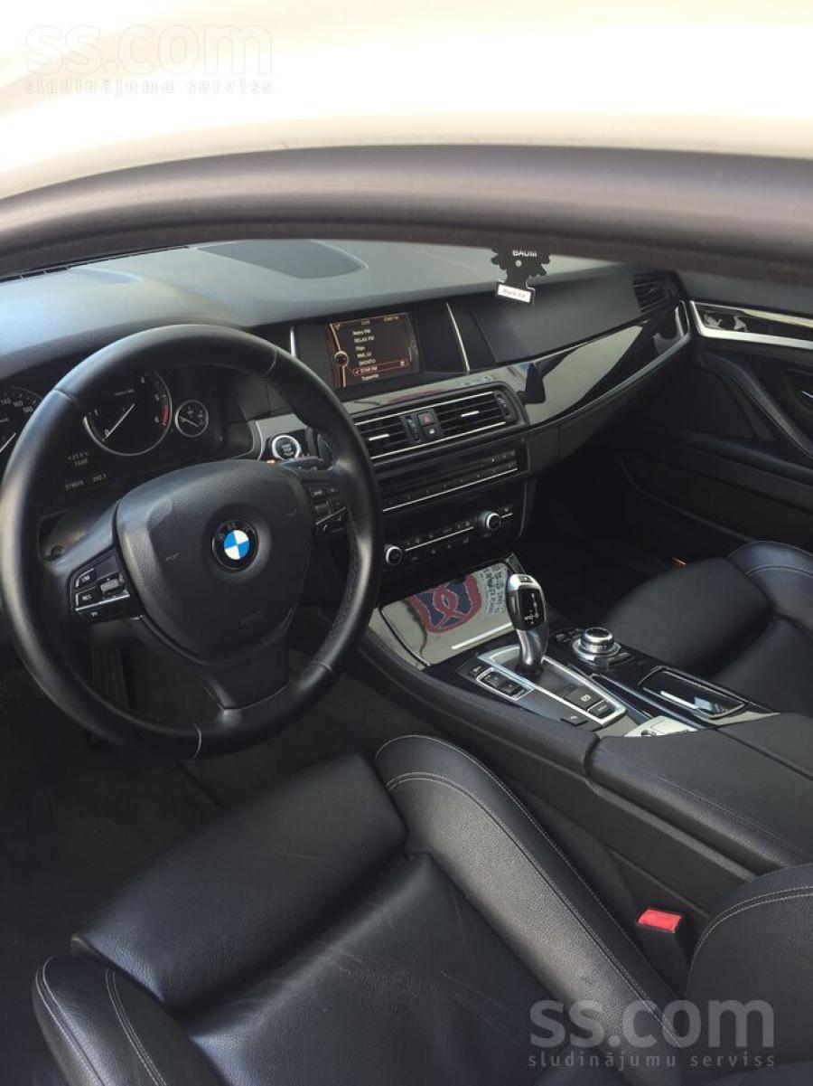 White BMW 525 2014 in Riga, with an engine capacity of 2.00 L and mileage of 292 thousand km for 8900 €, photo 11 on AUTOMOTO.COM.LV