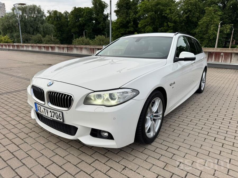 White BMW 525 2014 in Riga, with an engine capacity of 2.00 L and mileage of 314 thousand km for 8900 €, photo 1 on AUTOMOTO.COM.LV