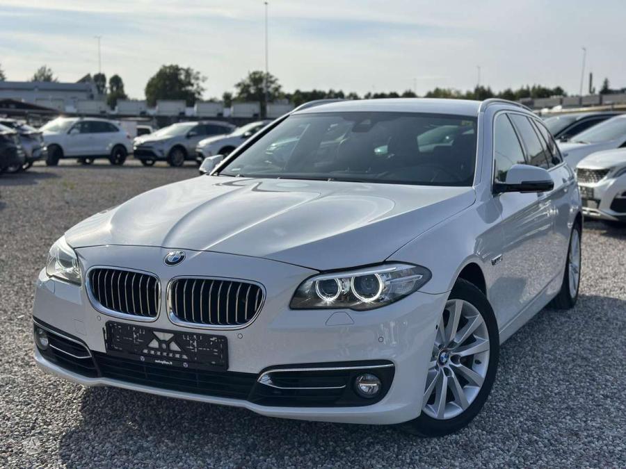 White BMW 525 2014 in Kaunas, with an engine capacity of 2.00 L and mileage of 220 thousand km for 9450 €, photo 1 on AUTOMOTO.COM.LV