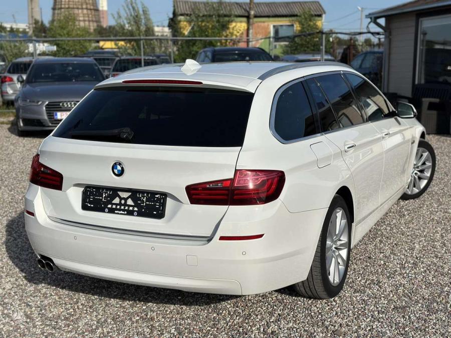 White BMW 525 2014 in Kaunas, with an engine capacity of 2.00 L and mileage of 220 thousand km for 9450 €, photo 3 on AUTOMOTO.COM.LV