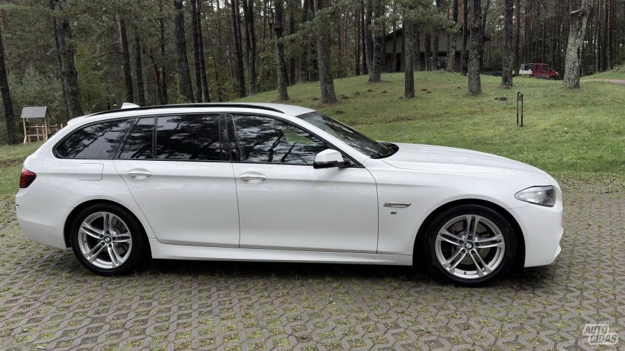 White BMW 525 2014 in Moletai, with an engine capacity of 2.00 L and mileage of 255 thousand km for 12500 €, photo 3 on AUTOMOTO.COM.LV