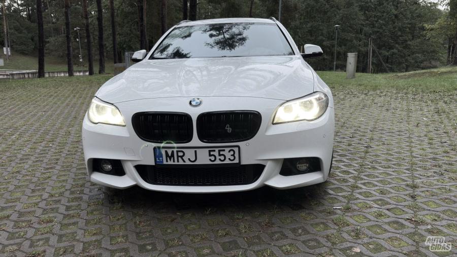 White BMW 525 2014 in Moletai, with an engine capacity of 2.00 L and mileage of 255 thousand km for 12500 €, photo 5 on AUTOMOTO.COM.LV
