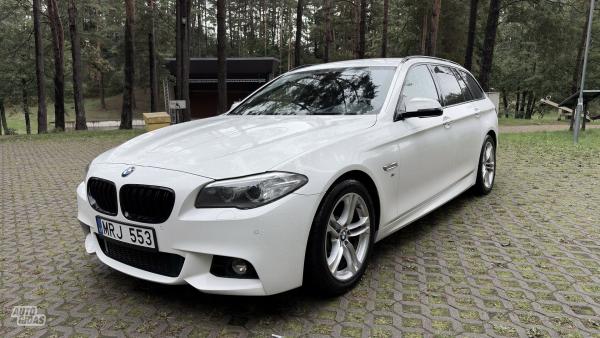 White BMW 525 2014 in Moletai, with an engine capacity of 2.00 L and mileage of 255 thousand km for 12500 €, photo 6 on AUTOMOTO.COM.LV