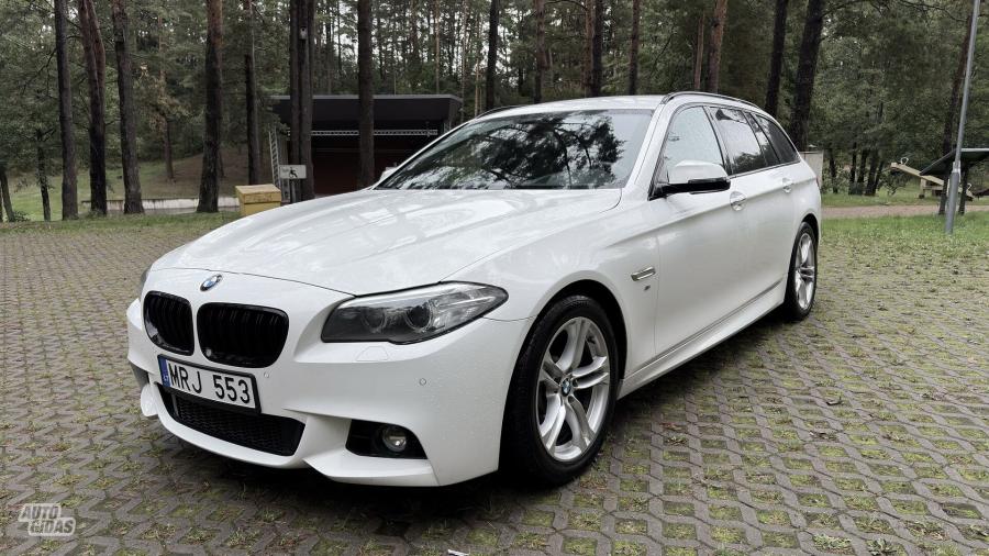 White BMW 525 2014 in Moletai, with an engine capacity of 2.00 L and mileage of 255 thousand km for 12500 €, photo 6 on AUTOMOTO.COM.LV