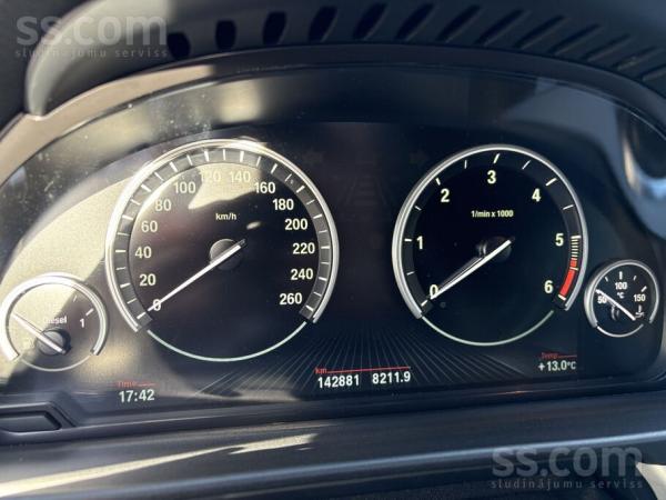 White BMW 525 2015 in Riga, with an engine capacity of 2.00 L and mileage of 144 thousand km for 18500 €, photo 5 on AUTOMOTO.COM.LV