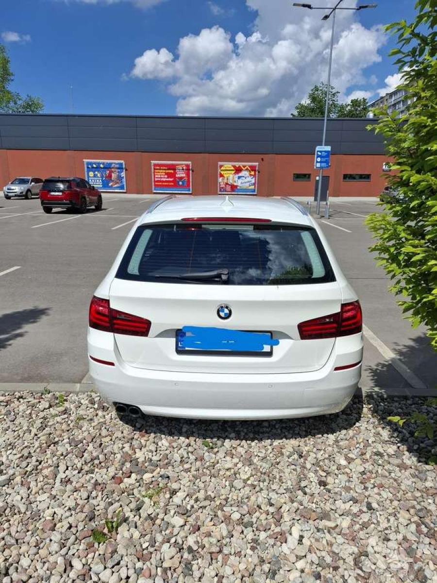 White BMW 525 2015 in Klaipeda, with an engine capacity of 2.00 L and mileage of 251 thousand km for 10500 €, photo 8 on AUTOMOTO.COM.LV