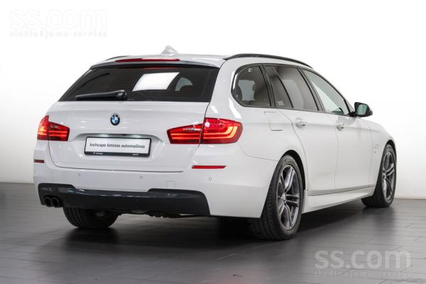 White BMW 525 2015 in Riga, with an engine capacity of 2.00 L and mileage of 146 thousand km for 17500 €, photo 6 on AUTOMOTO.COM.LV