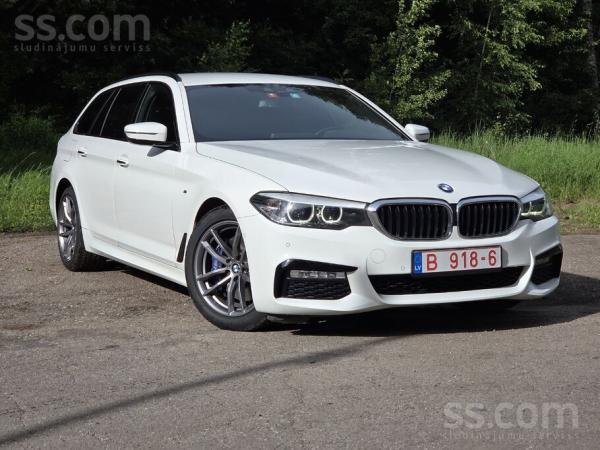 White BMW 525 2017 in Riga, with an engine capacity of 2.00 L and mileage of 191 thousand km for 17490 €, photo 1 on AUTOMOTO.COM.LV