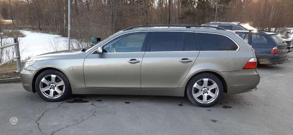 Yellow BMW 525 2006 in Kaisiadorys, with an engine capacity of 2.50 L and mileage of 309 thousand km for 2900 €, photo 1 on AUTOMOTO.COM.LV